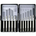 11 Piece Precision Carbon Steel Screwdriver Set - 3 Phillips, 6 Slotted ...