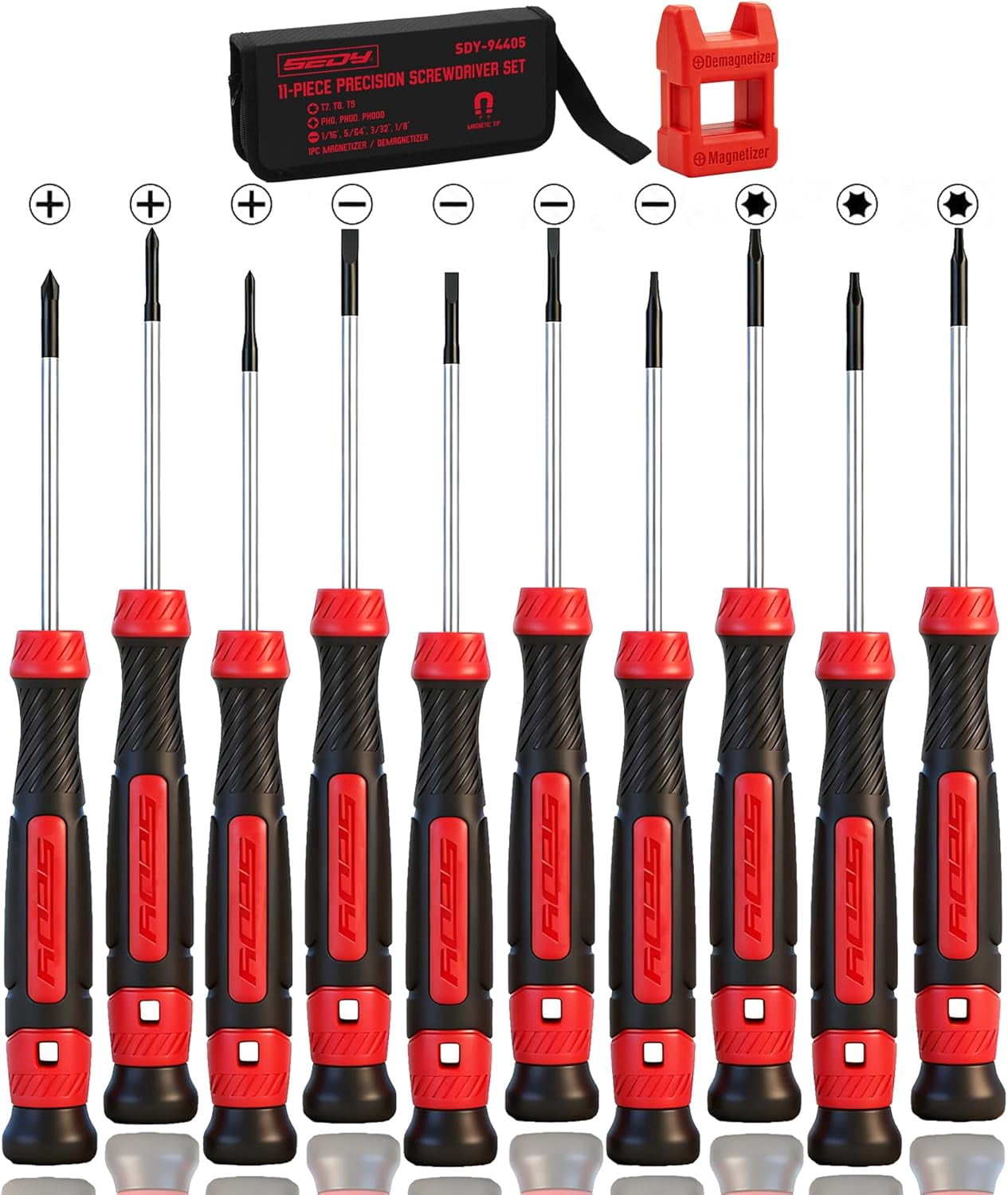11-Piece Precision Screwdriver Set - Magnetic Mini Screwdrivers for ...
