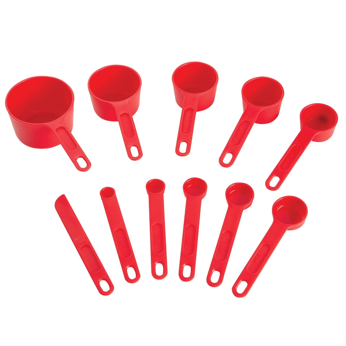 11 Piece Red Measuring Cup/Spoon Set - Walmart.com