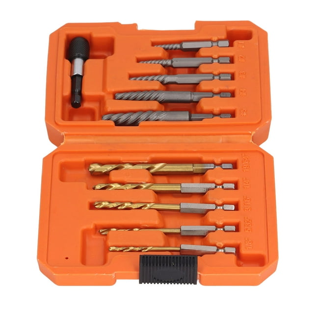 11-Piece Screw Extractor Kit - Professional Tool for Removing Damaged ...