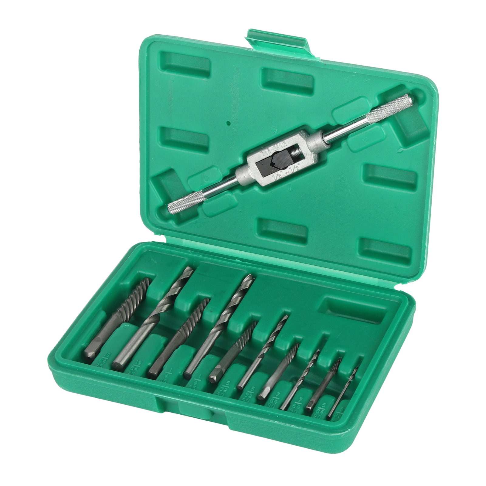 11,Piece Screw Extractor Kit, Removes Damaged, Rusted, Stripped Bolts ...