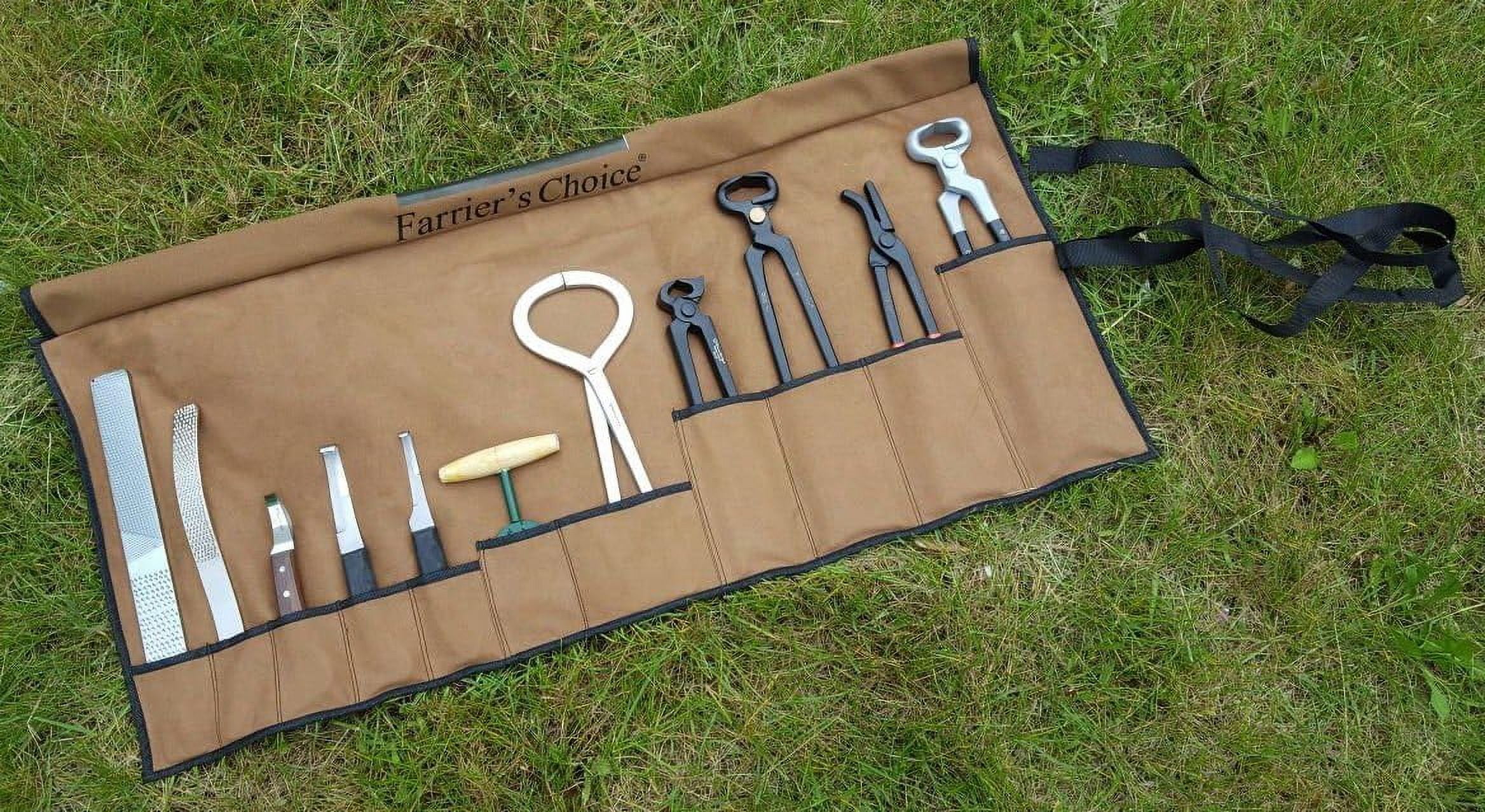 11 Piece Tool Kit Set Horse Hoof Nippers Clincher Tester Knife Rasp ...