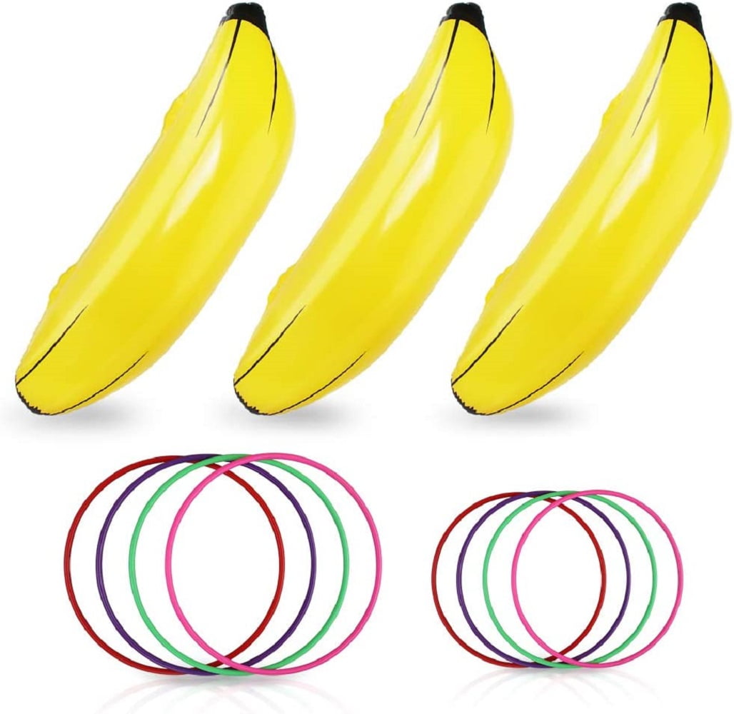 11 Pieces Bachelorette Party Games Inflatable Banana Ring Toss Game,3 ...