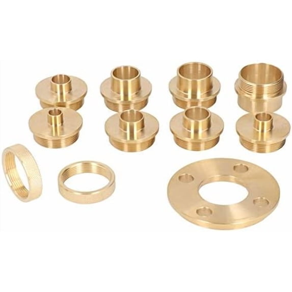 11 Pieces Brass Router Template Bushing Guides Set with Storage Box ...