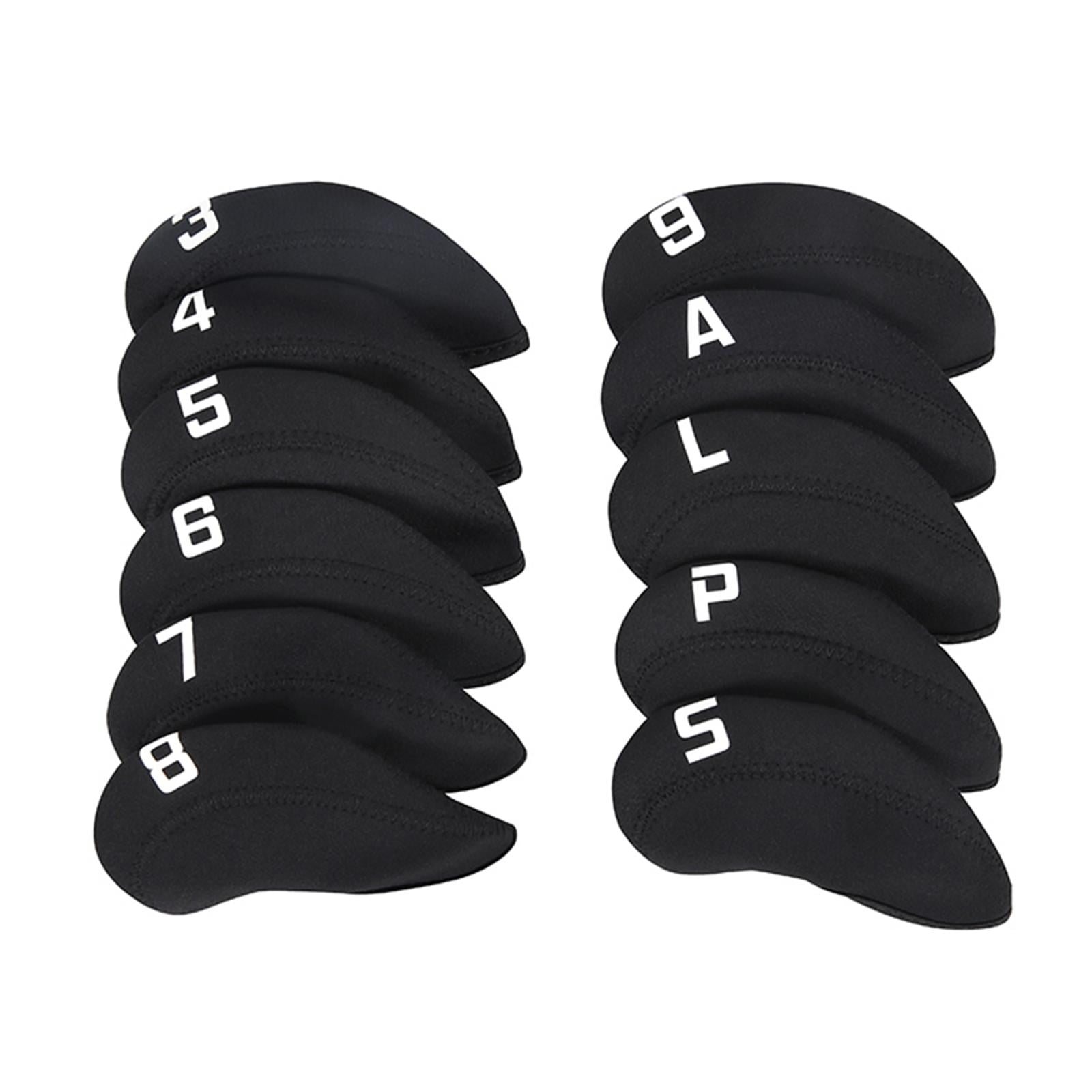 11 Pieces Golf Irons Head Covers Protect Case Scratch Golf Club Head ...