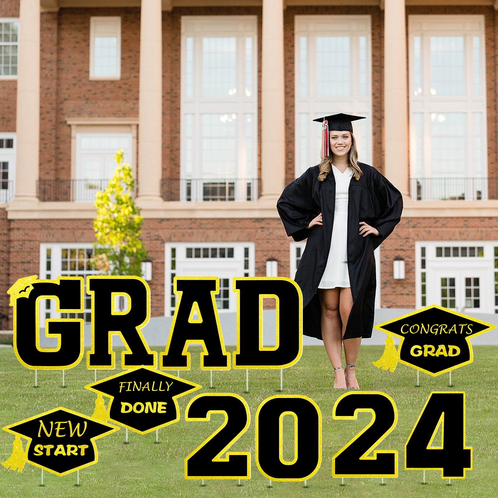 Gamexcel Graduation Yard Sign, Class of 2024 Celebration, 16.1” x 12.2 ...