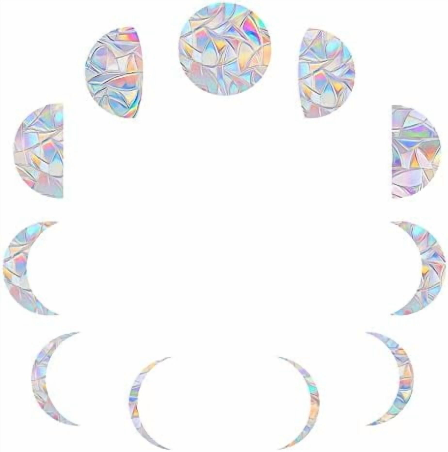 11 Pieces Moon Phase Window Decals for Bird Strike Prevention ...