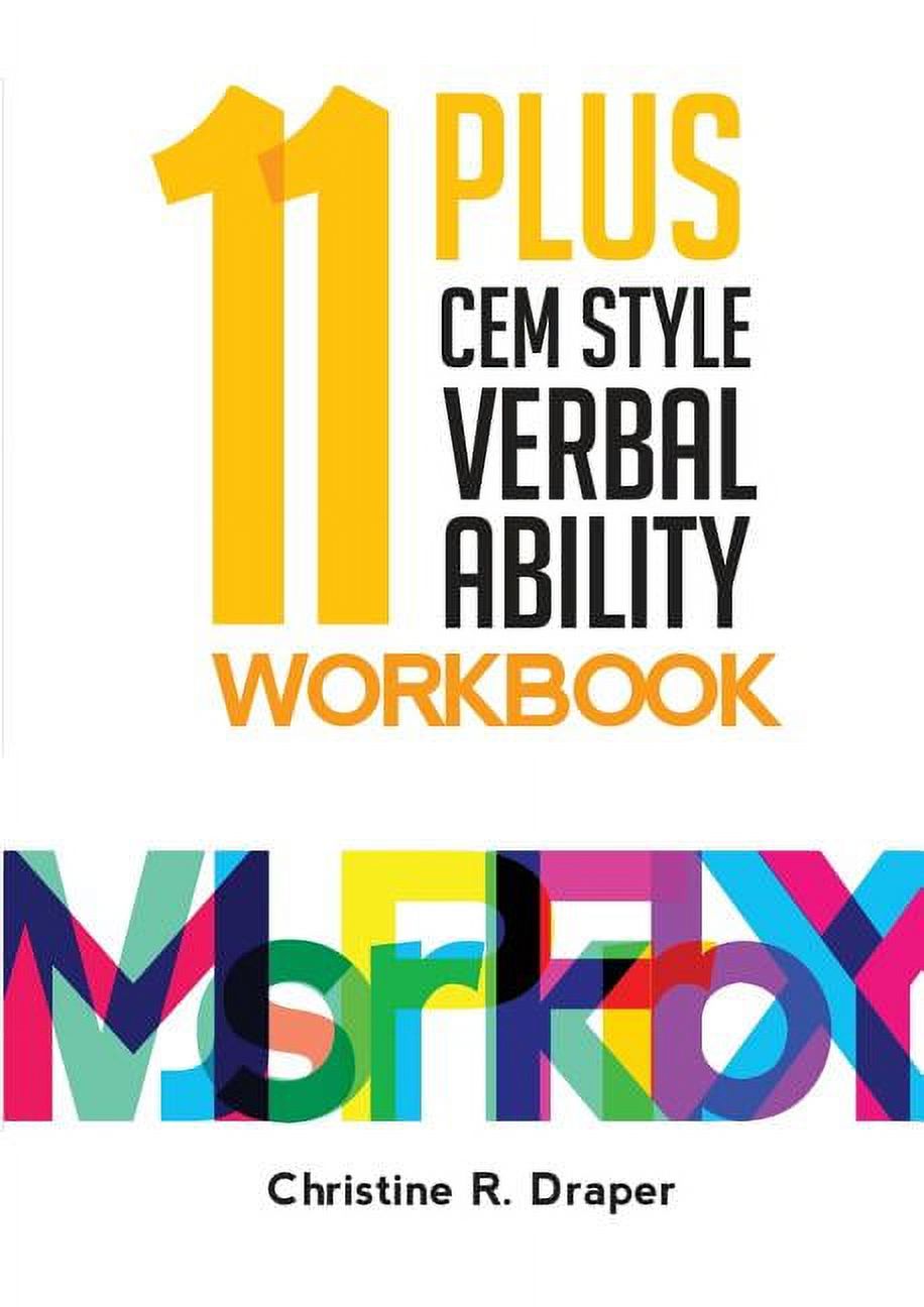 11 Plus C.E.M. Style Verbal Ability Workbook - Walmart.com