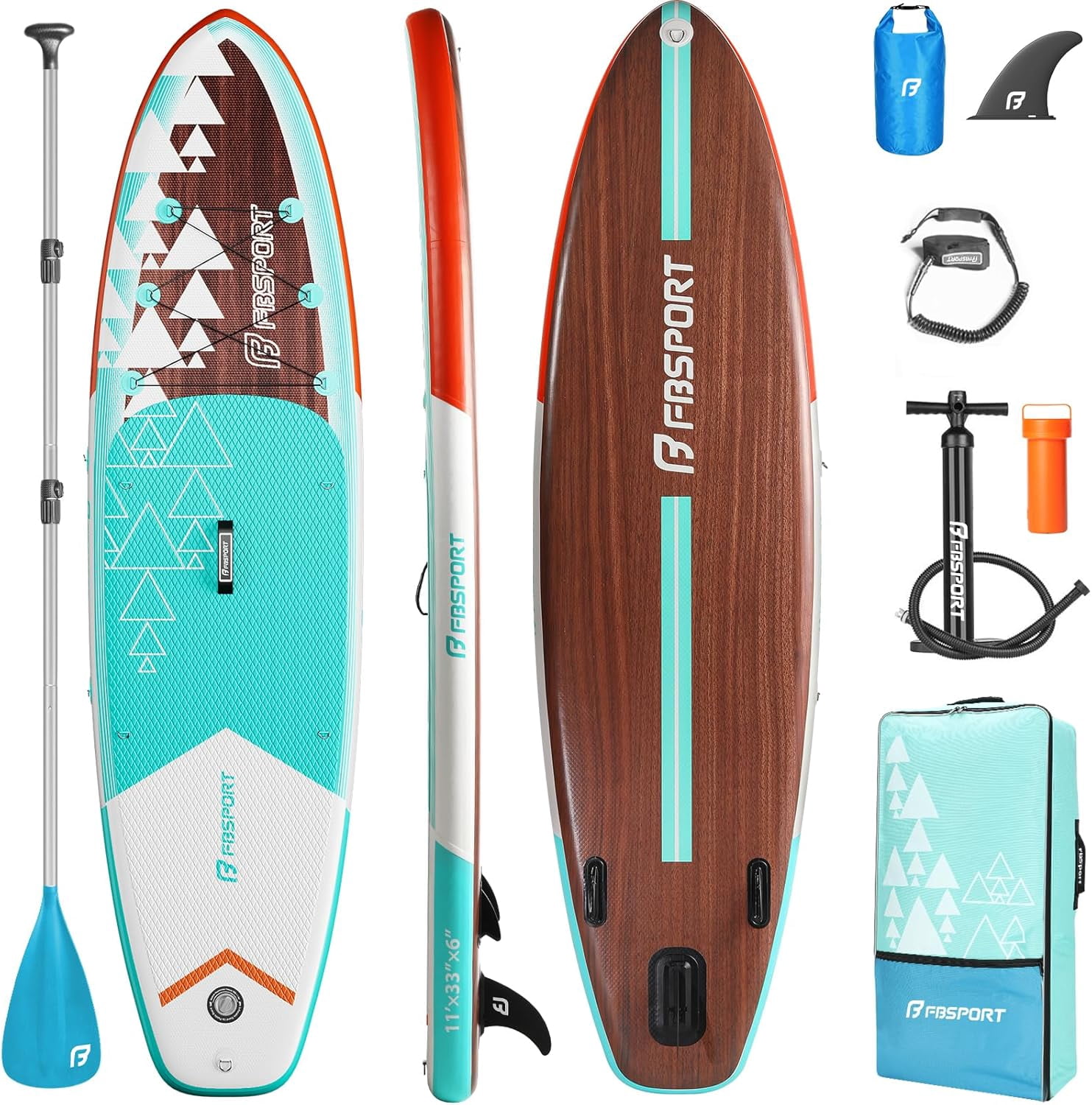 11' Premium Stand Up Paddle Board, Yoga Board with Durable SUP ...