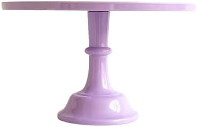 11" Purple Cake Stand – Durable Melamine Dessert Display for Weddings ...