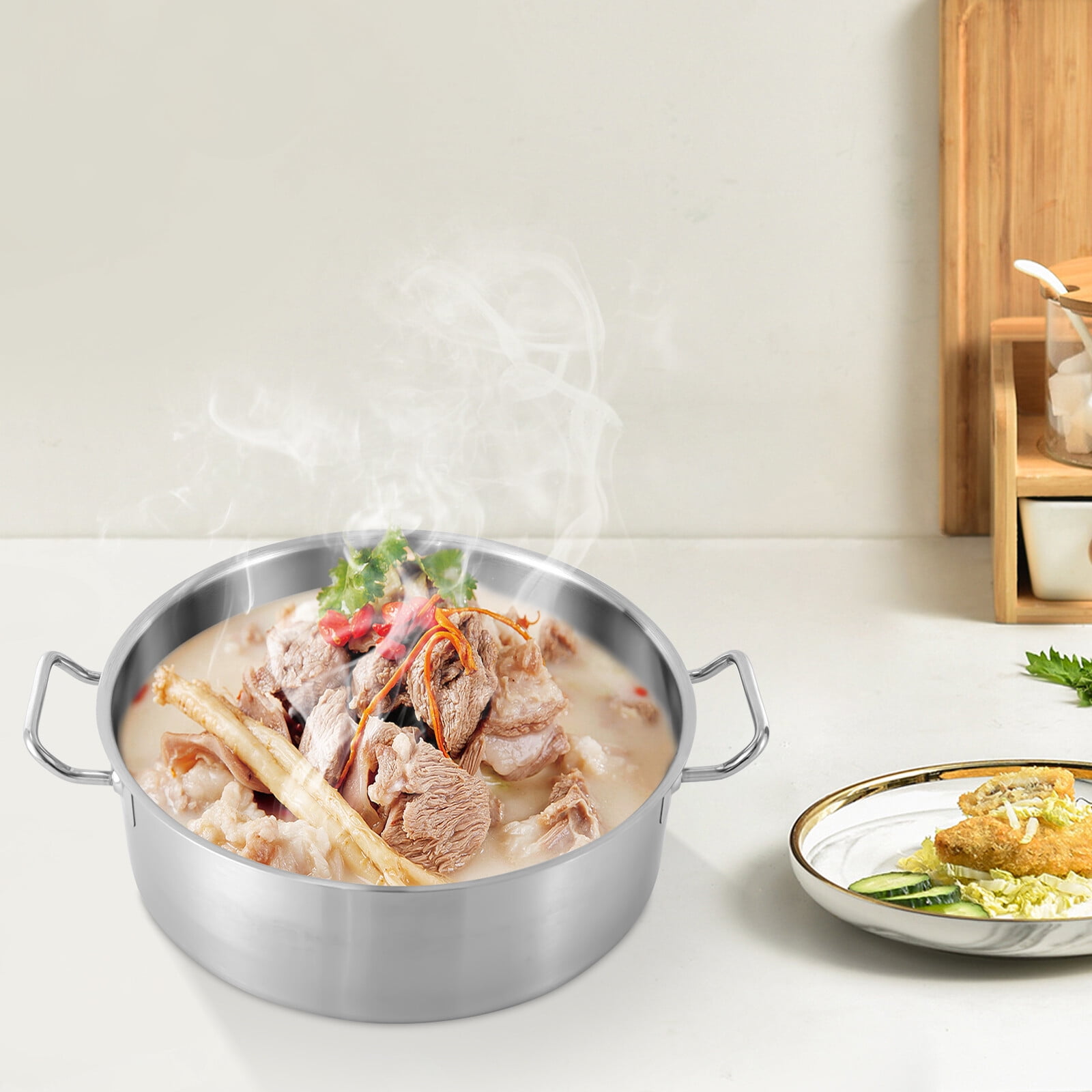 11 Qt Stainless Steel Stock Pot with Lid – Large Soup Pot for Cooking ...
