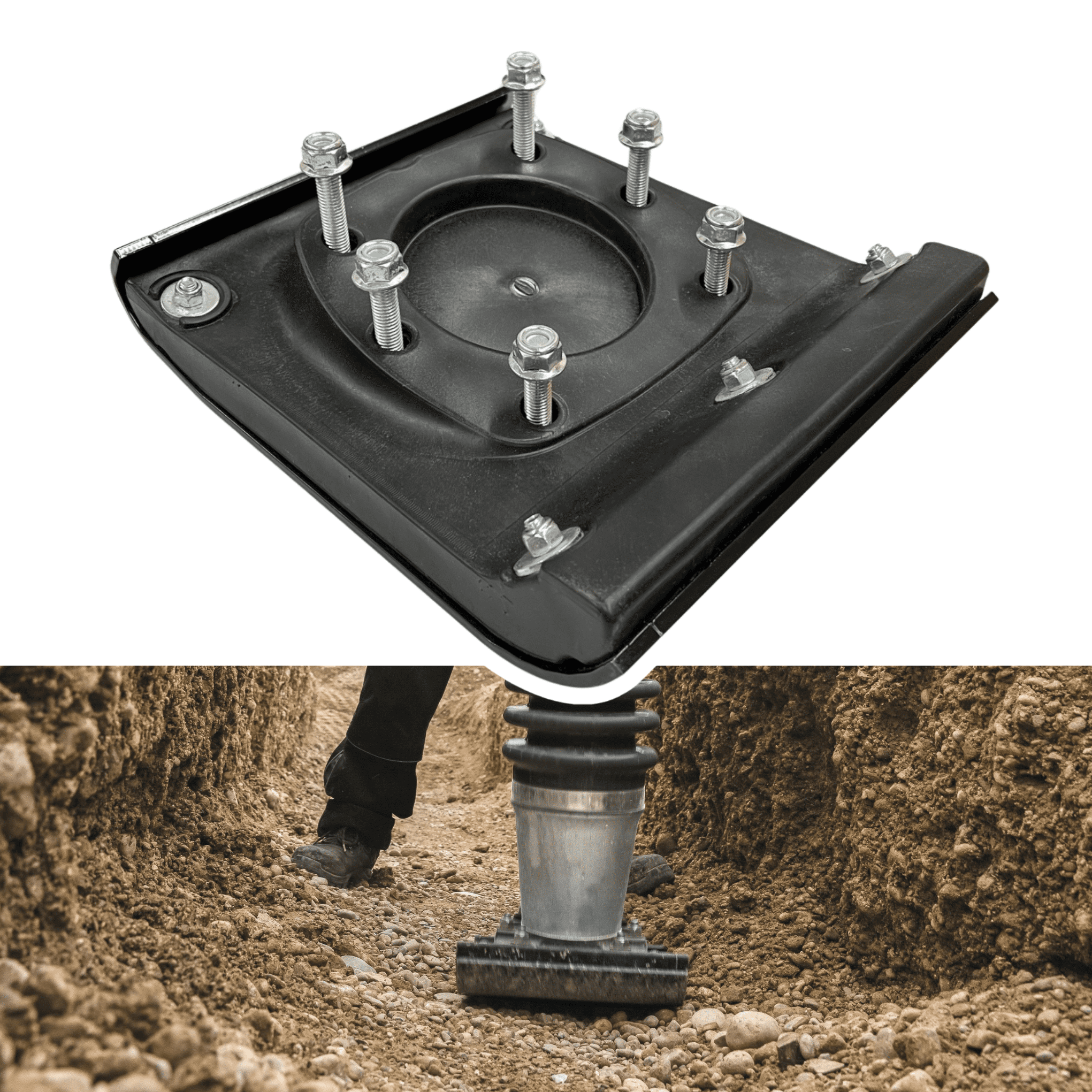 11" Rammer Shoe for Replacement for Wacker BS60-2i, BS60-4, BS60-4AS ...