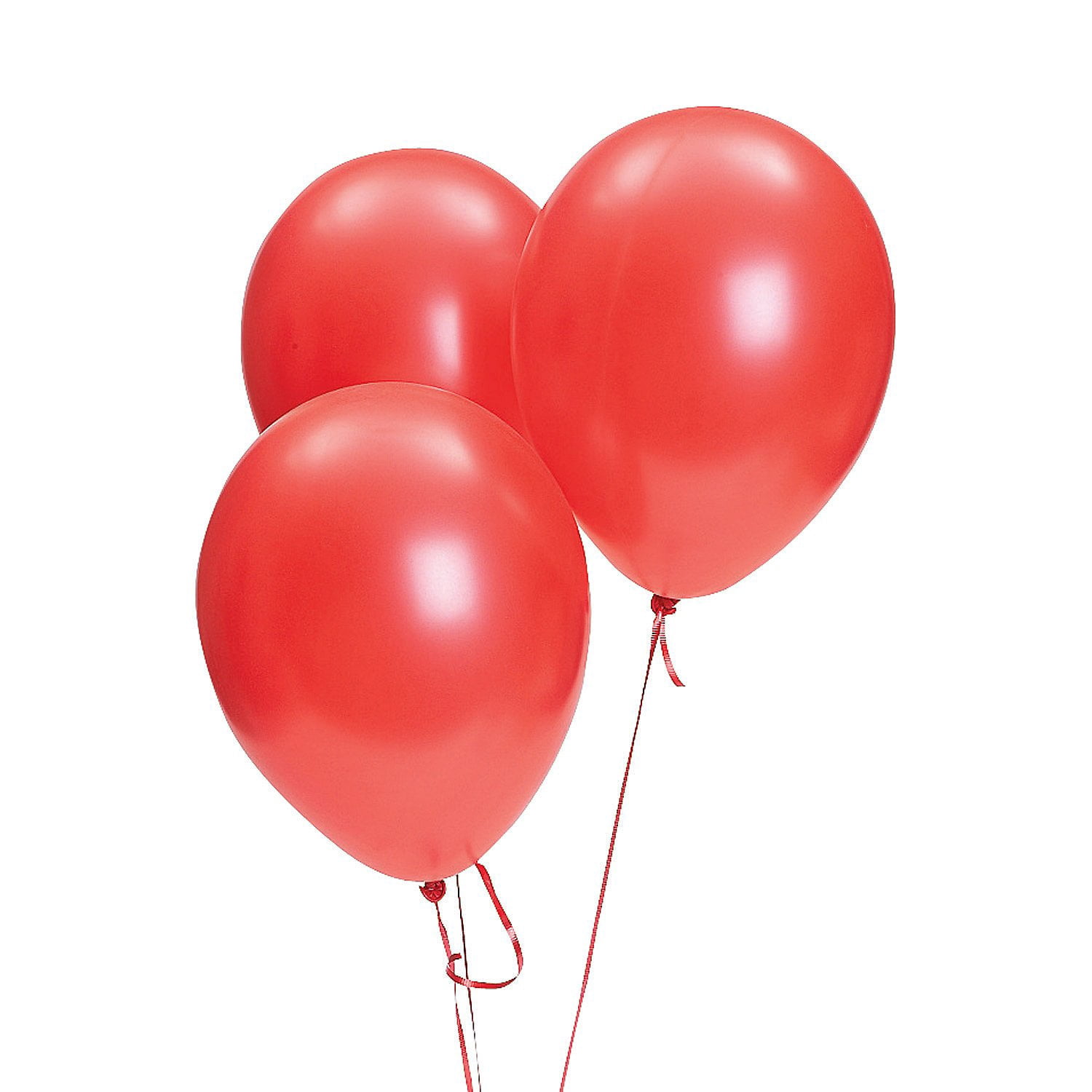 11" Red Metallic Balloons - Party Decor - 144 Pieces - Walmart.com