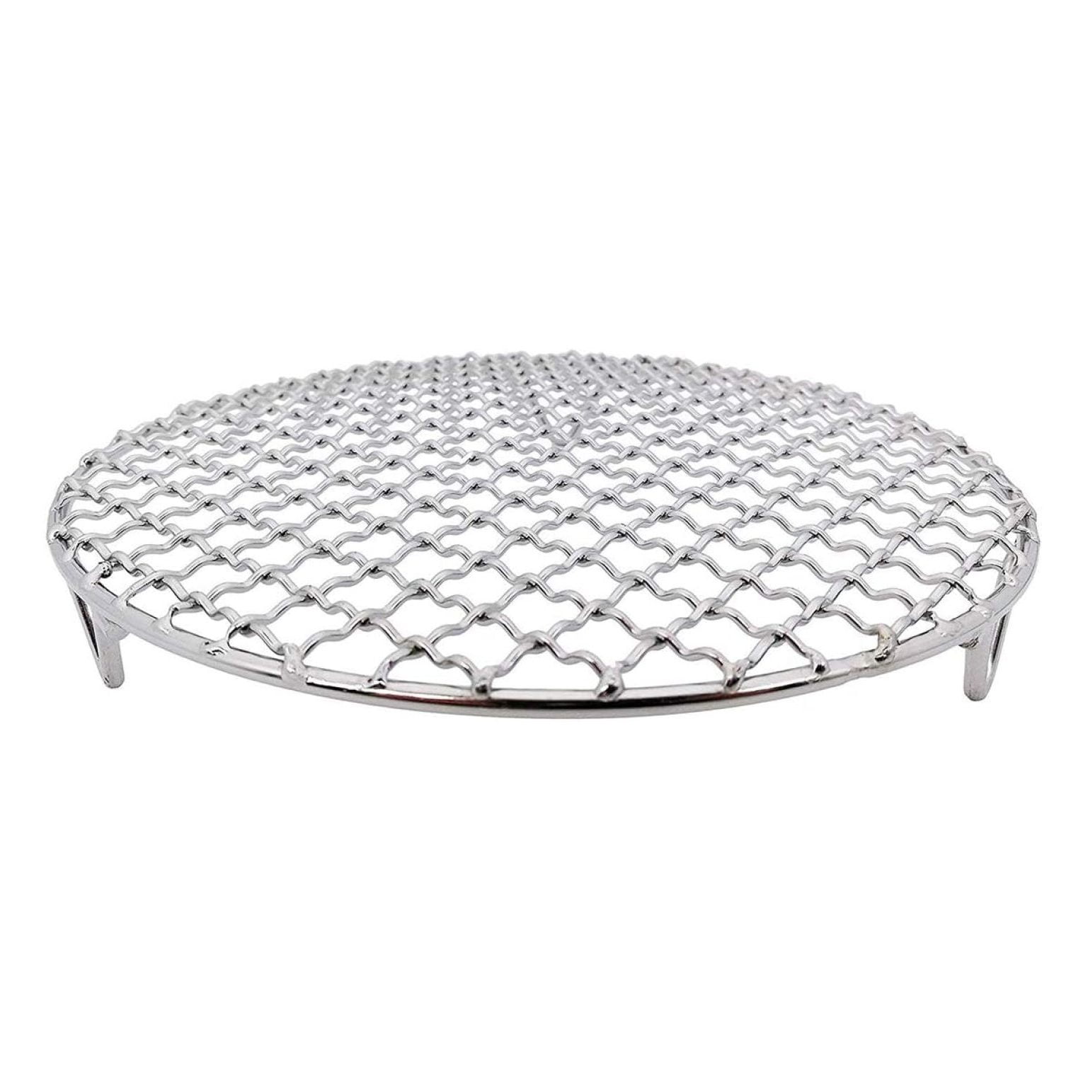 11" Round Cooling Rack Baking 304 Stainless Steel Versatile Steaming ...