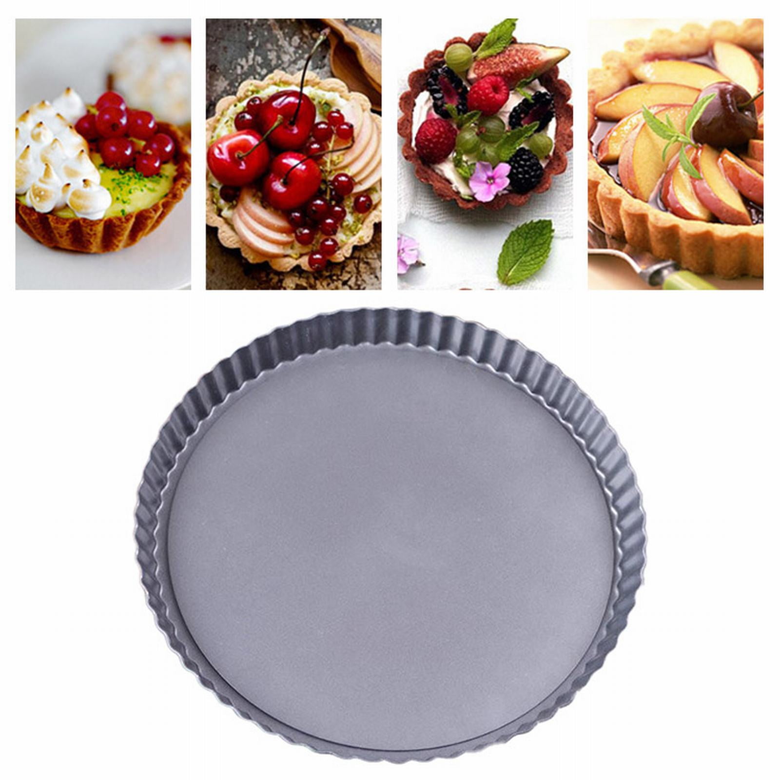 11" Round Tart Pan , Non-Stick Quiche Pan , Fluted Edges on Your Tarts ...