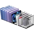 11-Section Vertical File Organizer for Desk, Standing Metal File Sorter ...