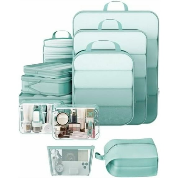 11 Set Compression Packing Cubes for Travel Essentials,Compressible ...