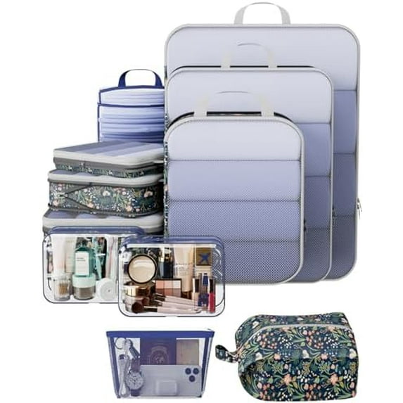 11 Set Compression Packing Cubes for Travel Essentials,Compressible ...