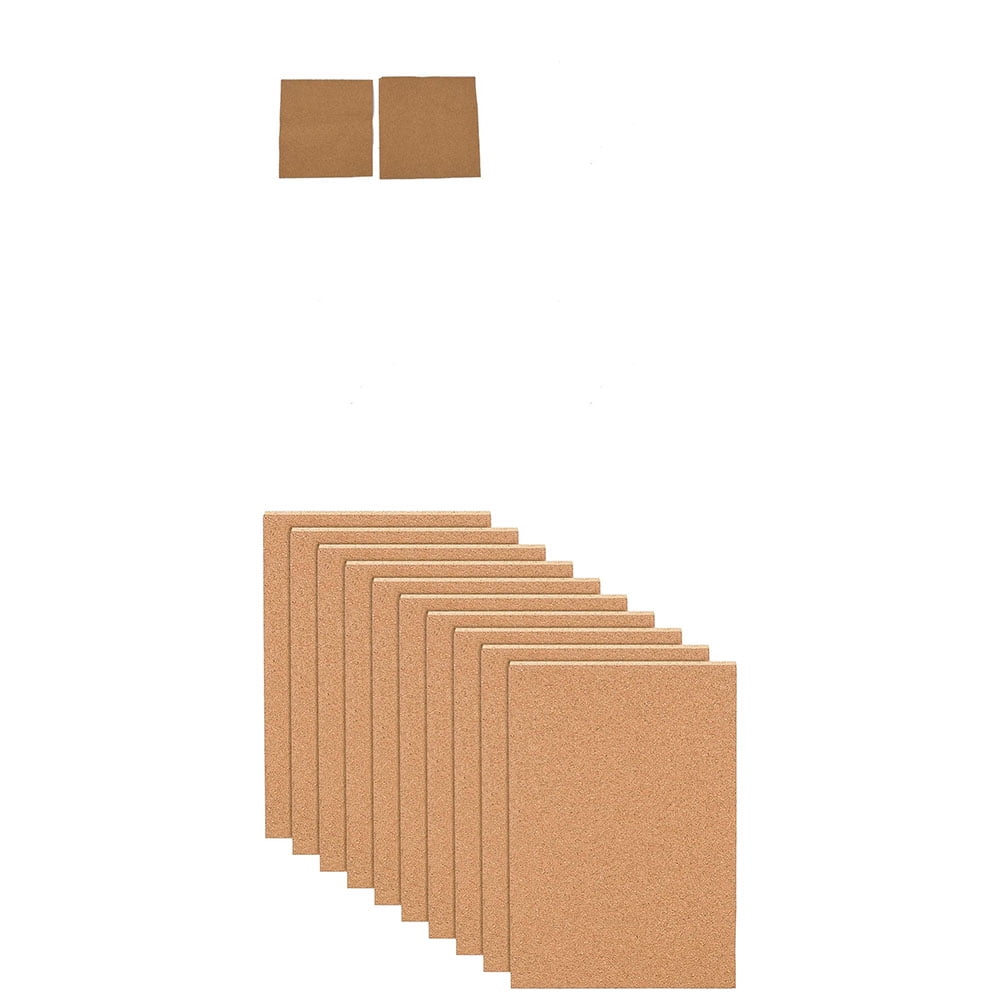 11 Sheet Cork Sheets Plain for DIY Craft Kitchen Pads BurlyWood 29 ...