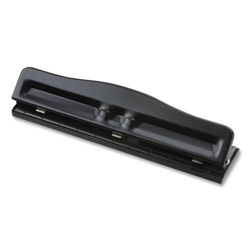 11-Sheet Fully Adjustable Two-Three-Hole Punch, 9/32" Holes, Black ...