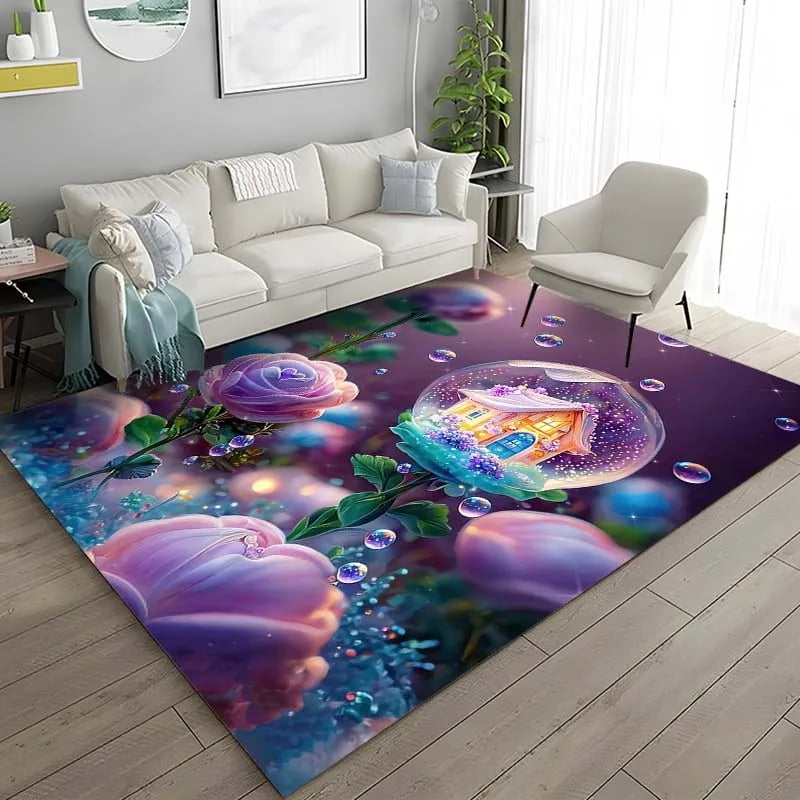 11 Size Fairy Tale House Pattern Rug Fantasy Mysterious House Carpet ...