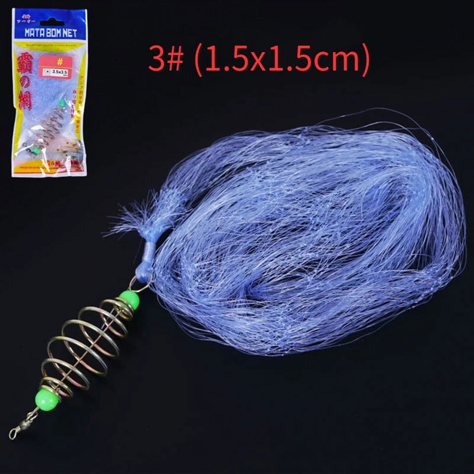 11 Size Fishing Net Trap Mesh Luminous Bead Netting Sea Fish Net Tackle ...
