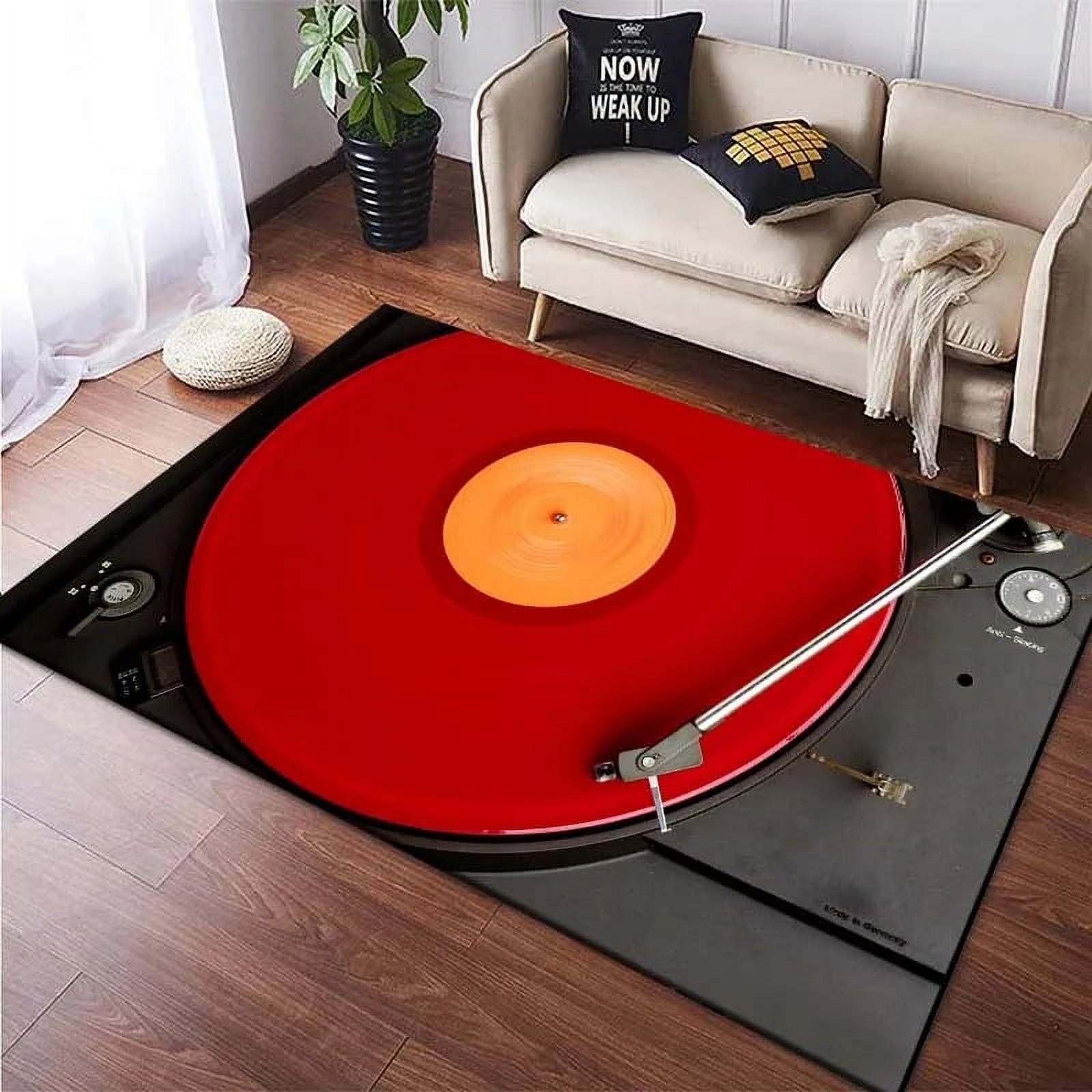 11 Size Vinyl Disc Player Phonograph Music Rug for Bedroom Living Room ...