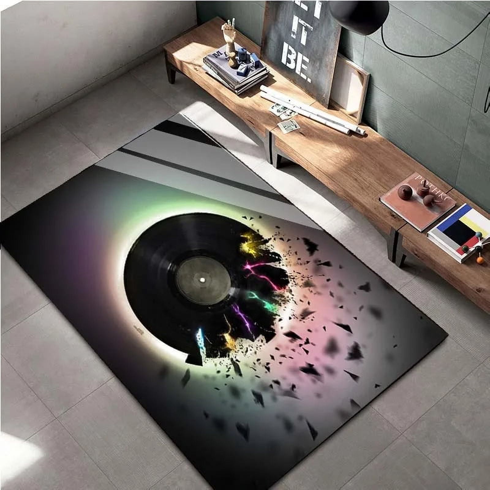 11 Size Vinyl Disc Player Phonograph Music Rug for Bedroom Living Room ...
