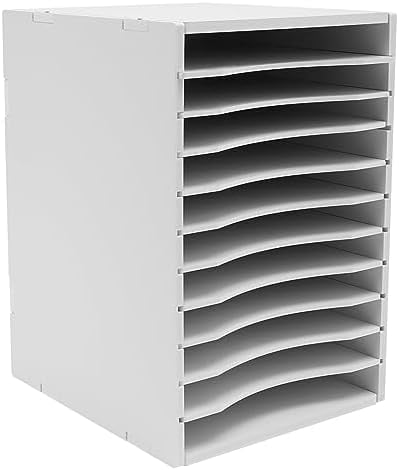 11 Slots Vertical Desktop Sorter, Mail Organizer Vertical File ...