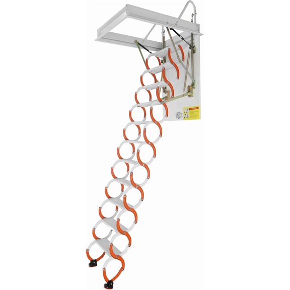 Miumaeov Compact Telescopic Attic Wall-Mounted Folding Ladder, Small ...