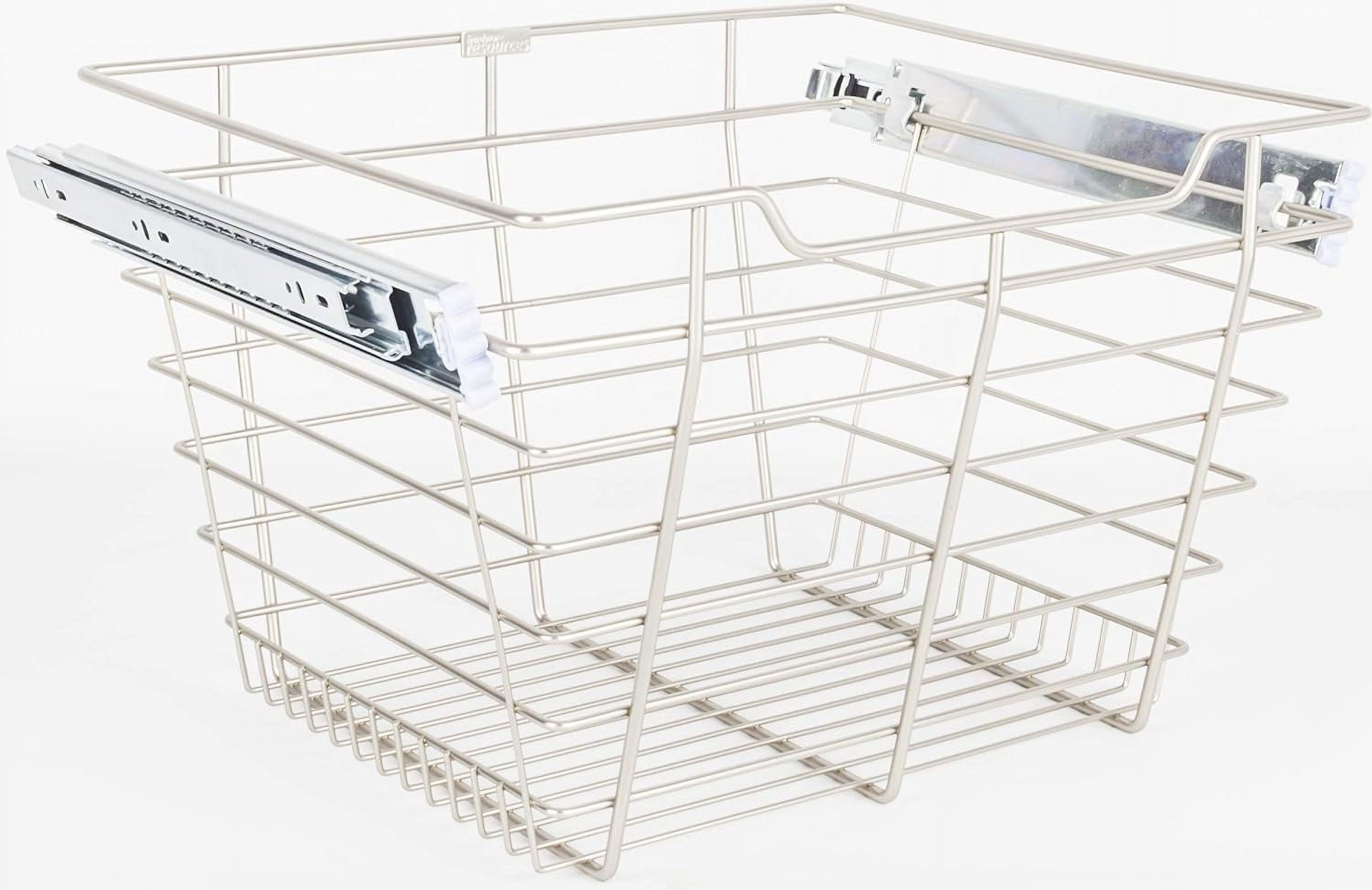 11" Tall Pull Out Wire Basket with Full Extension, - Walmart.com