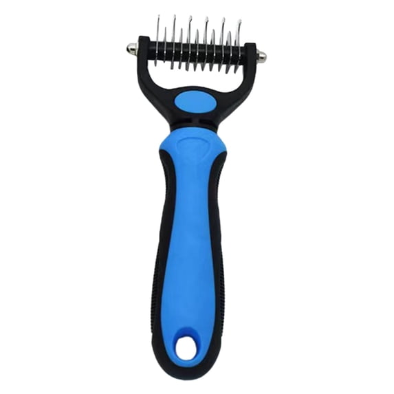11 Teeth Hair Brush-Double Sided Shedding, Dematting Undercoat Rake for ...