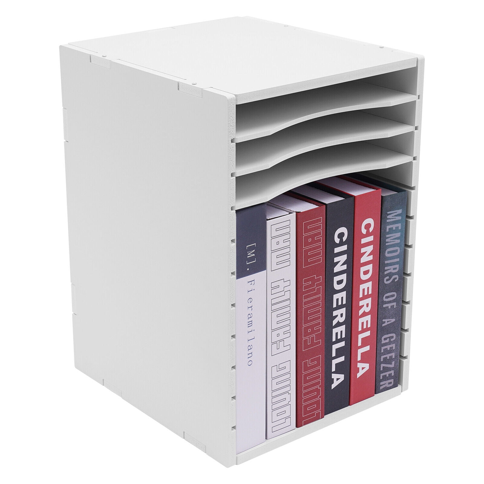 11-Tier File Organizer for Desk, Desktop Organizer Paper Storage Letter ...