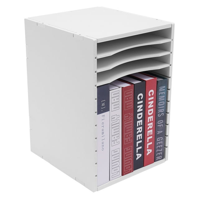 11-Tier File Organizer for Desk, Desktop Organizer Paper Storage Letter ...