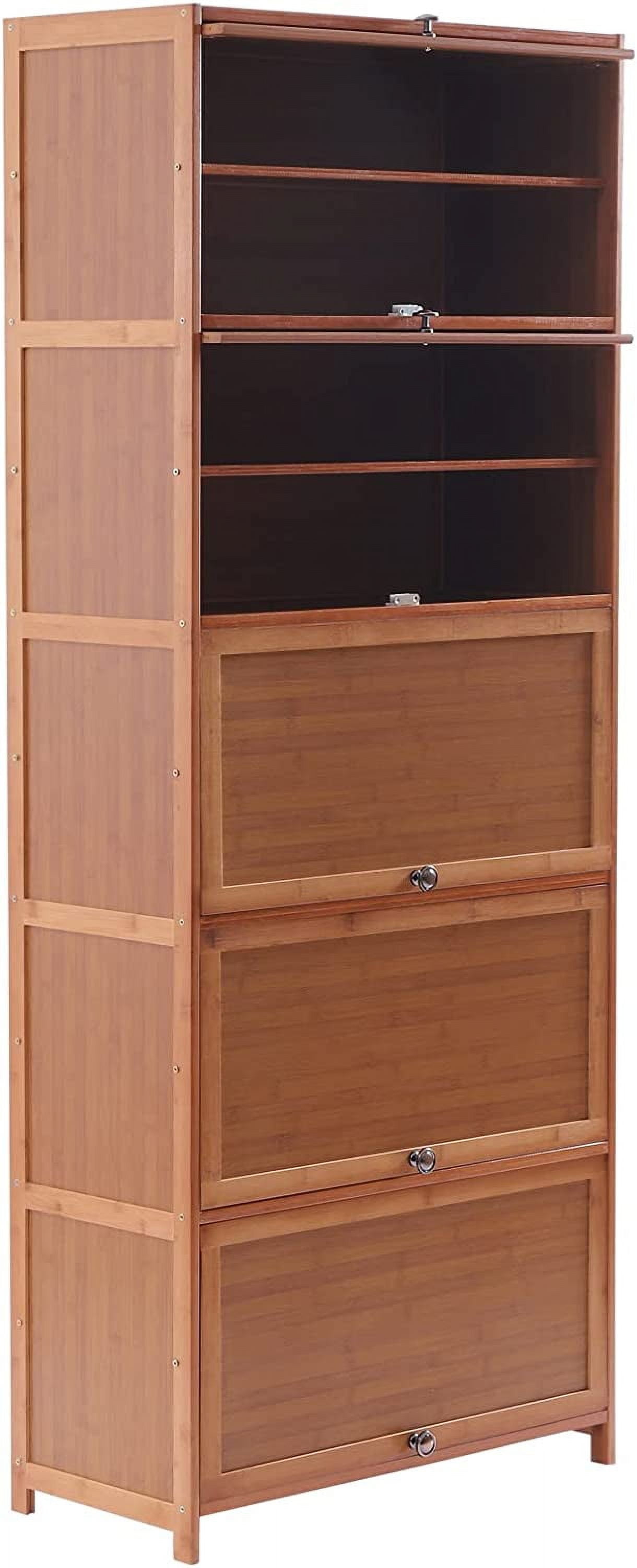 11-Tier Shoe Cabinet, Bamboo Free Standing Shoes Heels Sneakers Shelf ...