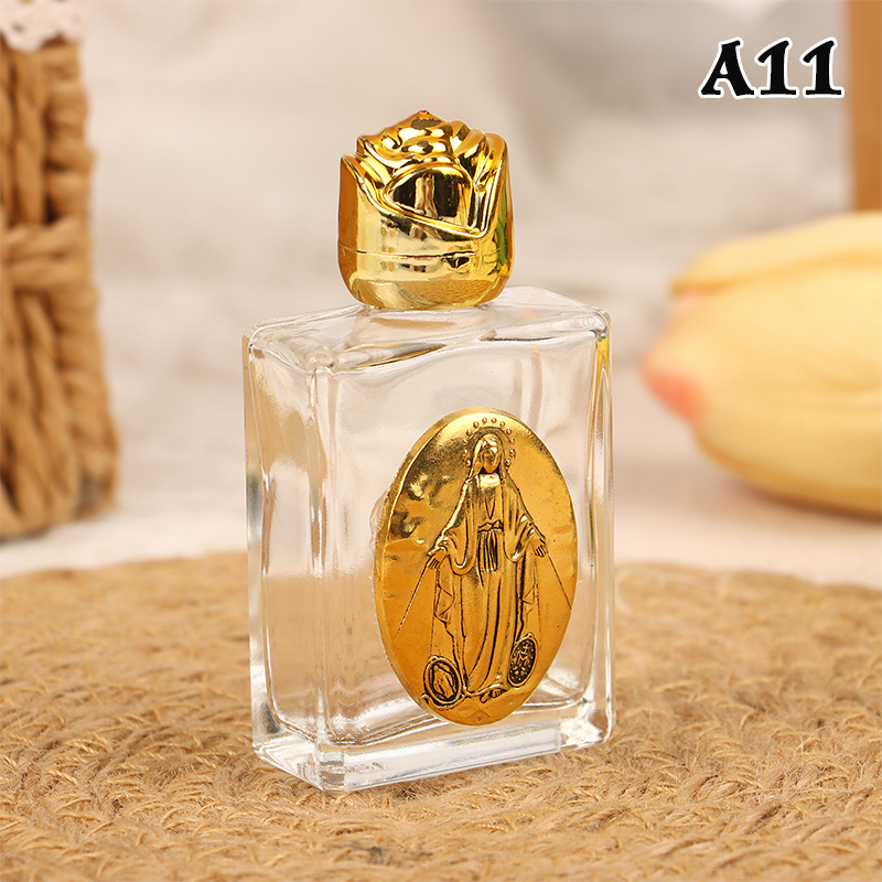11 Types Of Glass Holy Water Jesus Bottle Religious Cross Bottle ...