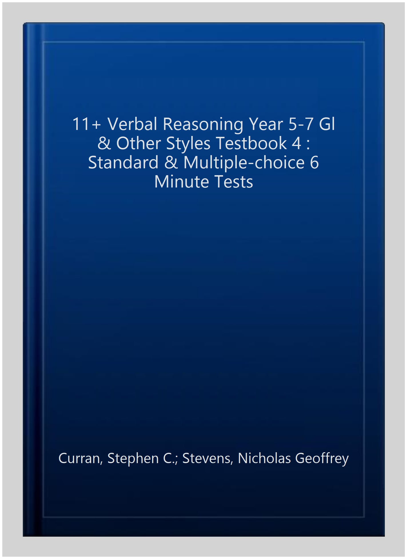 11+ Verbal Reasoning Year 5-7 Gl & Other Styles Testbook 4 - Walmart ...