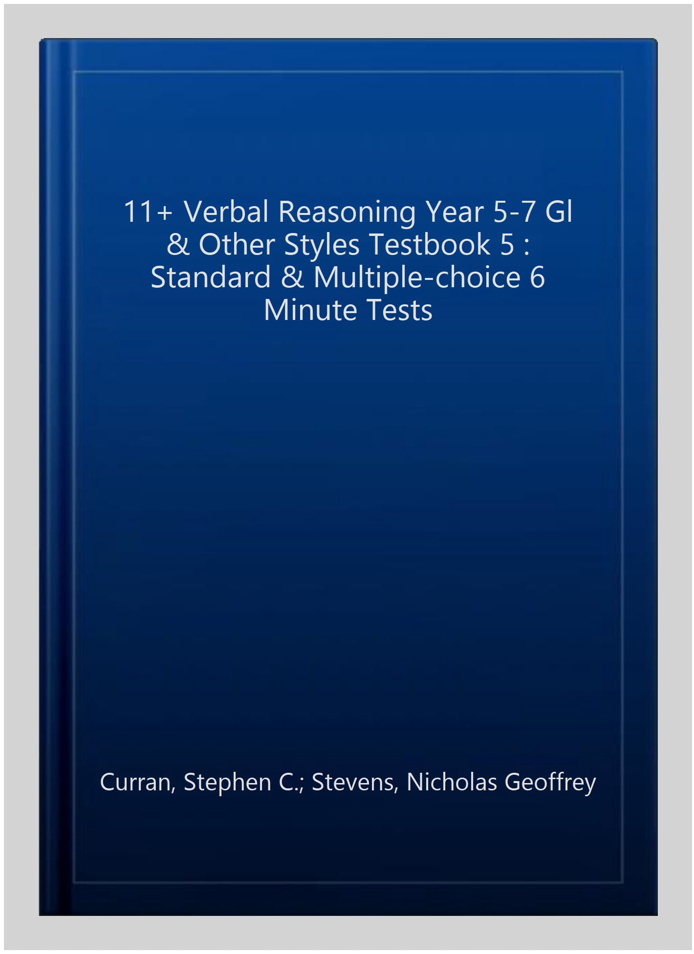 11+ Verbal Reasoning Year 5-7 Gl & Other Styles Testbook 5 - Walmart.com