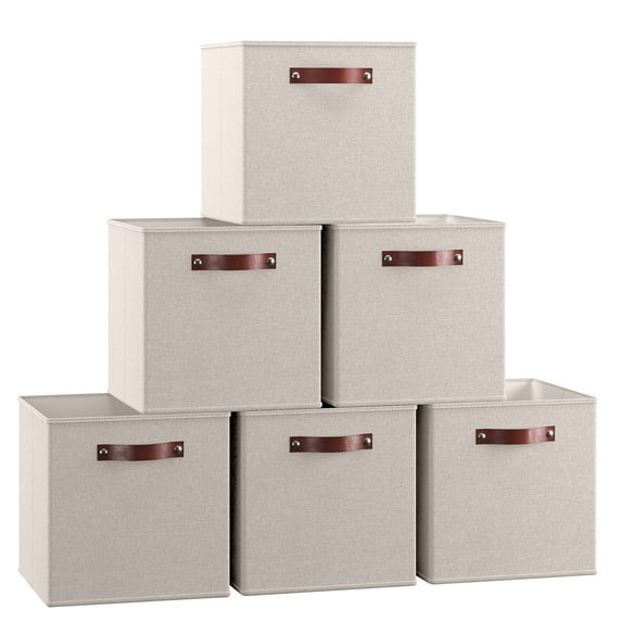 11 X 11 Storage Cube Bins Foldable Collapsible Fabric Box Linen Shelf ...