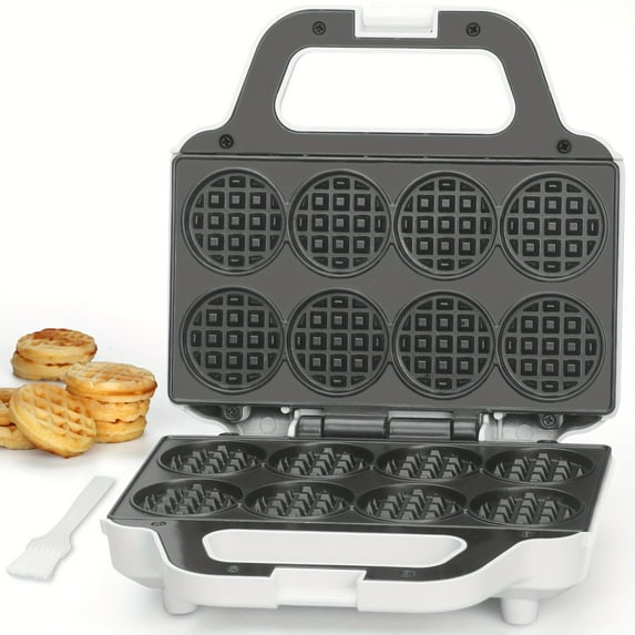 11 X 2.2"Bite-size Waffle Maker, Mini Belgian Waffle Machine for Kids ...