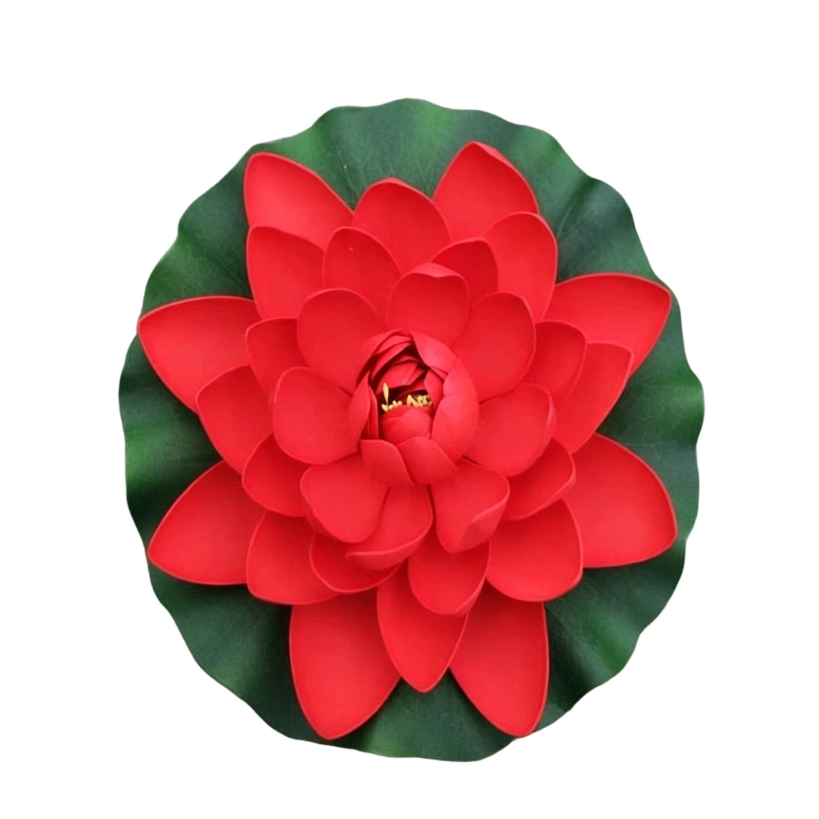 11" XLarge Realistic Floating Lotus with Lily Pad - Premium EVA Flowers ...