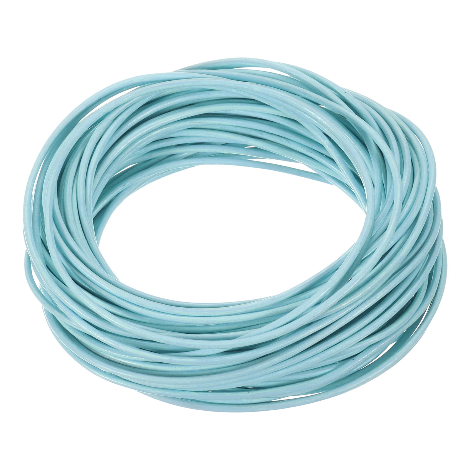 11 Yards 1.5mm Round Leather Cord Lacing String for DIY Crafts, Sky ...