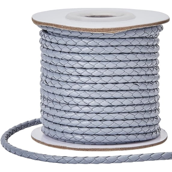 11 Yards/ 10m 3mm Round Rope Leather Bolo Tie Cord Genuine Cowhide ...