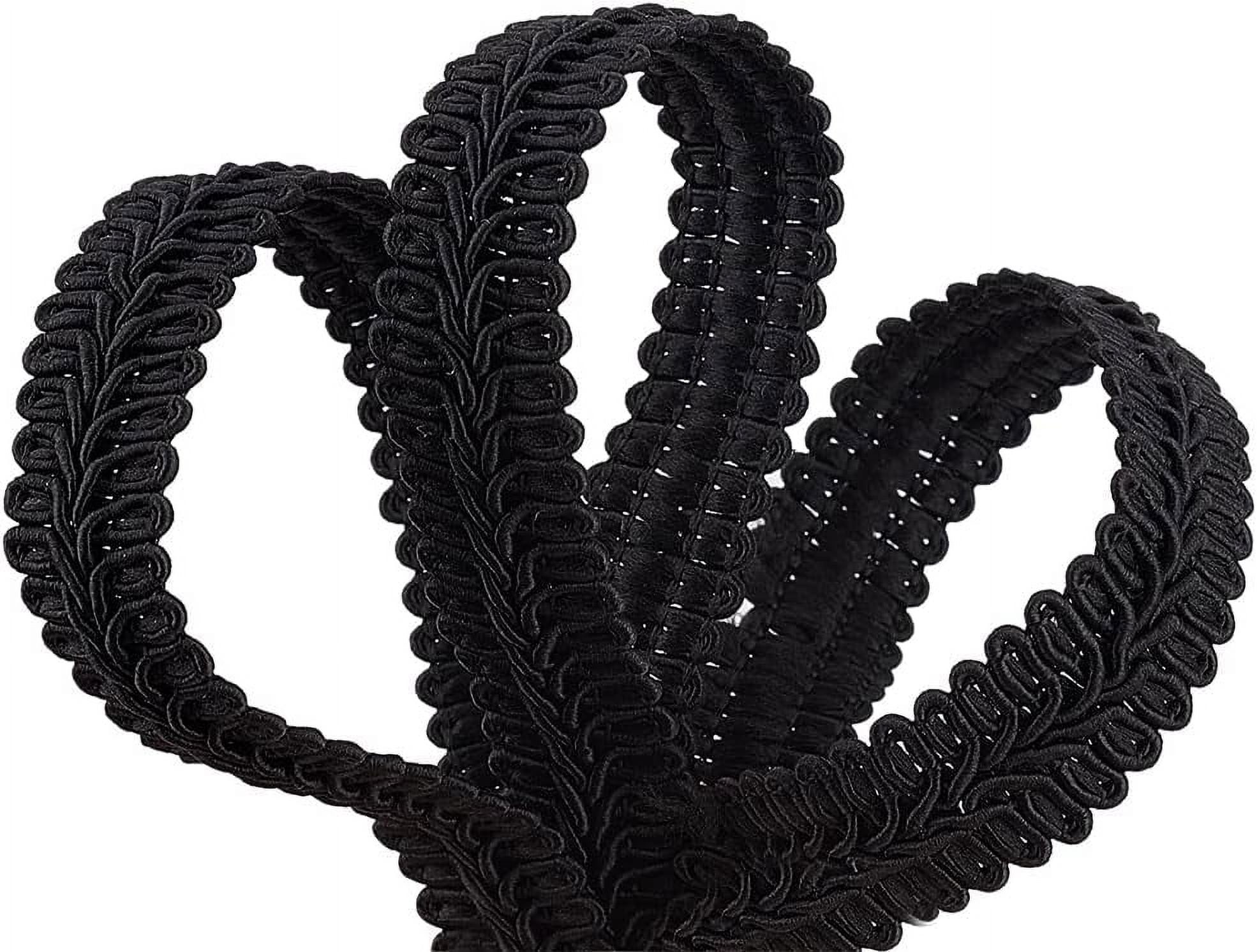 11 Yards 5 8 inch Black Braid Trim Polyester Woven Braid Trim Centipede ...
