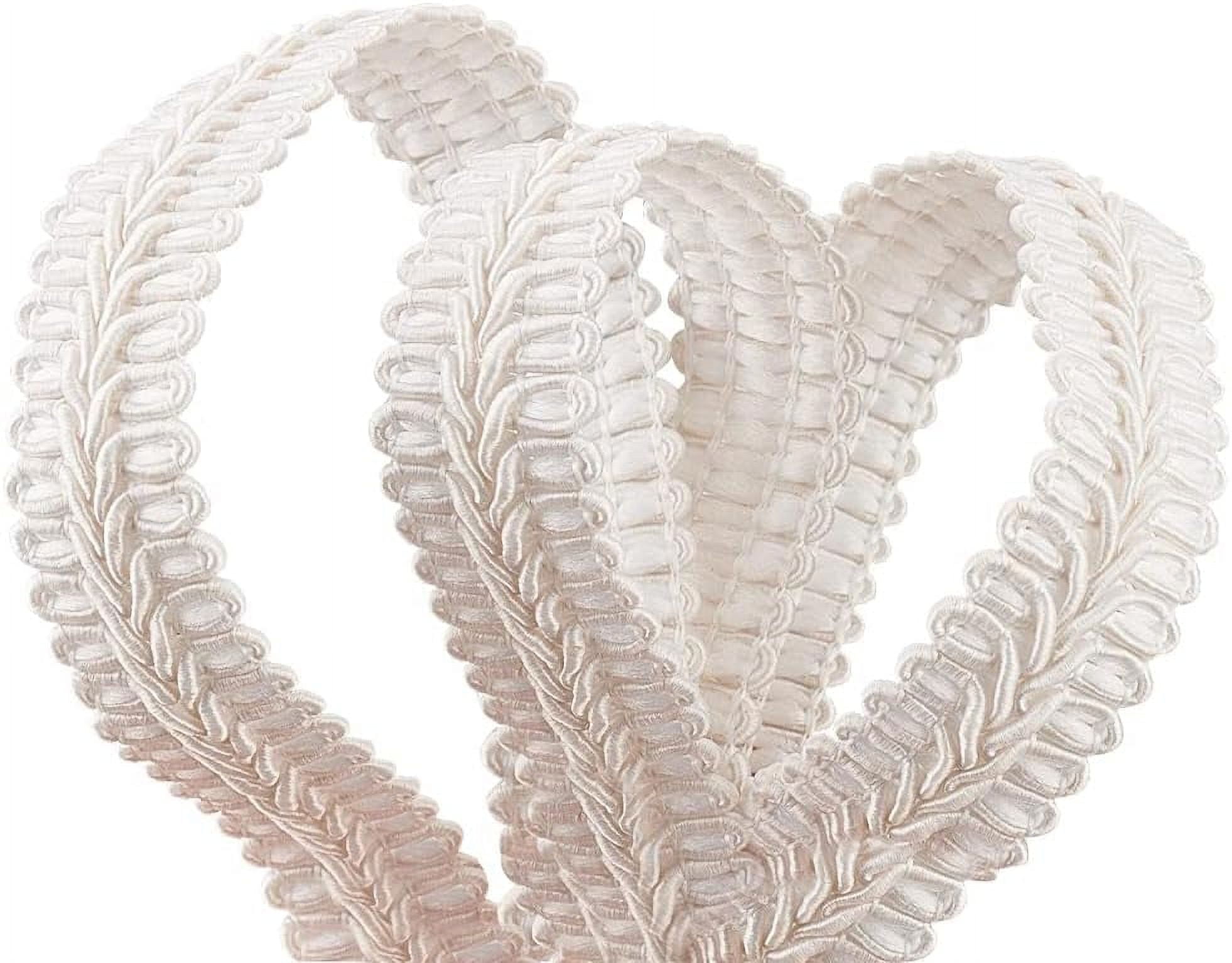 11 Yards 5 8 inch White Braid Trim Polyester Woven Braid Trim Centipede ...