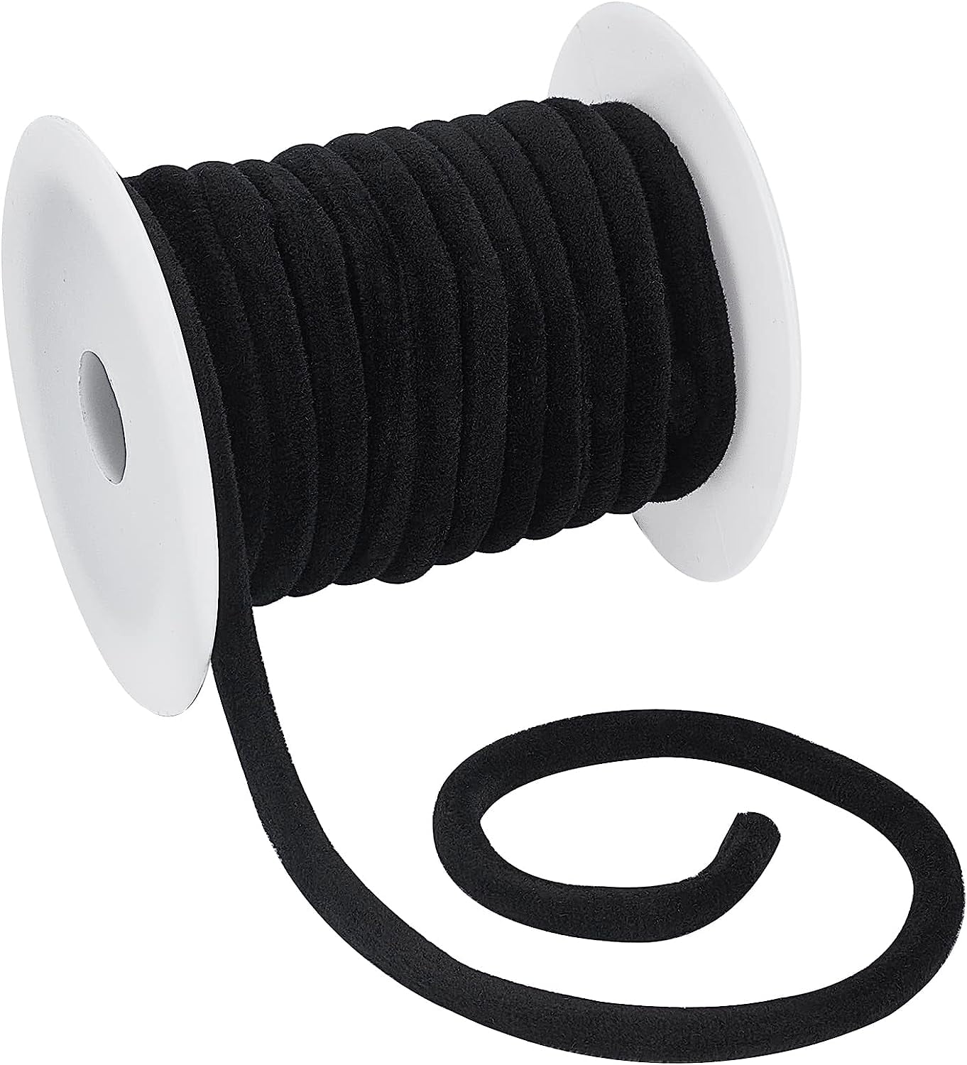 11 Yards 8mm Soft Velvet Round Cord Black Velvet Cord String Velvet ...