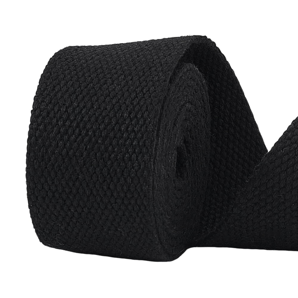11 Yards Heavy Cotton Webbing Black Webbing Straps 1.5 Inch Weave ...