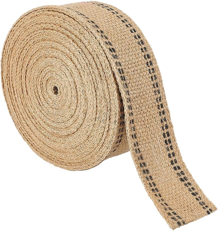 11 Yards Jute Webbing Tape Roll Natural Jute Burlap Webbing Ribbon with ...