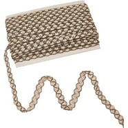 20Yds 3 4 Metallic Gold Braid Lace Trim Flower Glitter Scroll Trims ...