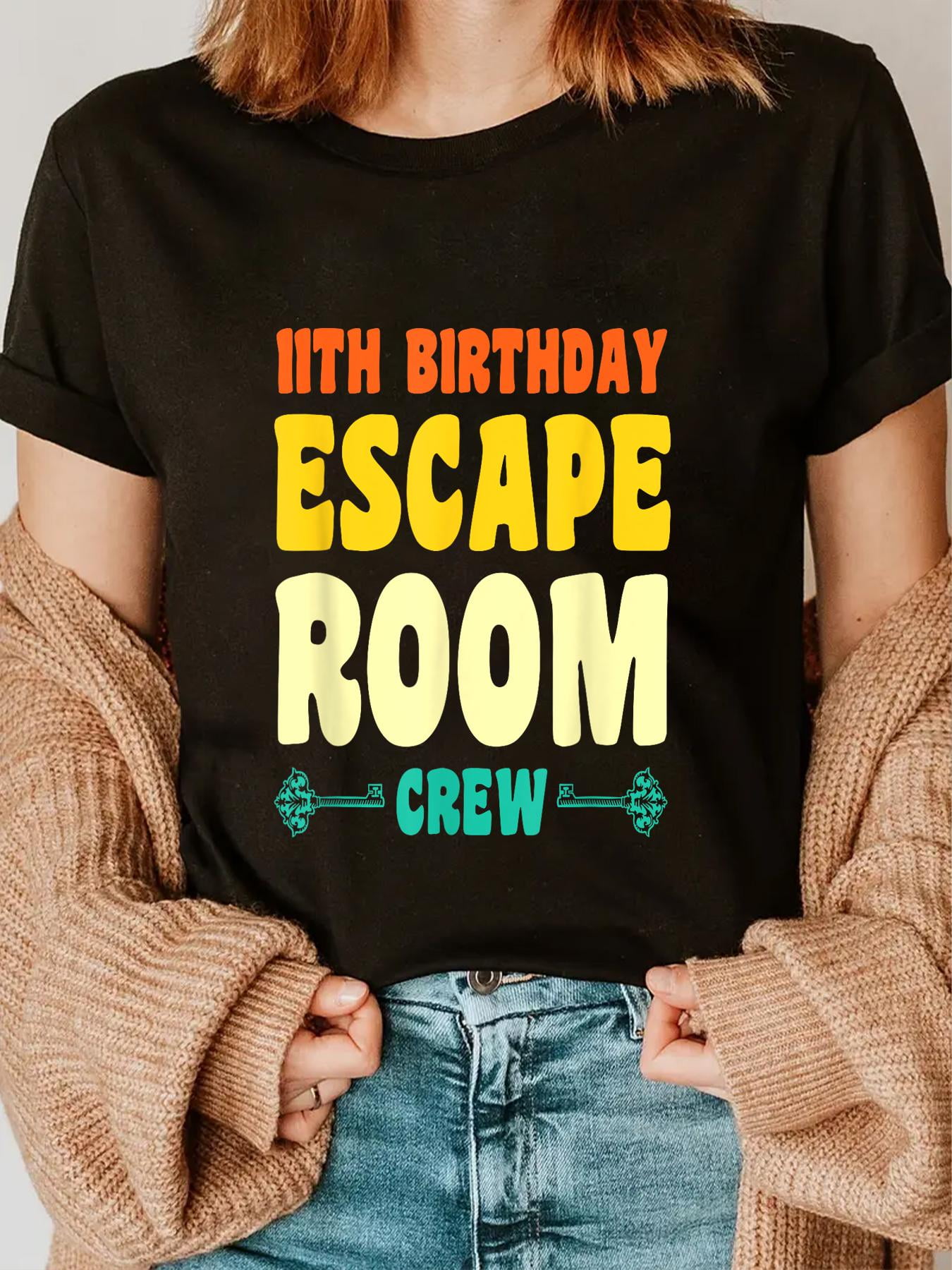 11 Year Old Happy 11th Birthday Escape Room 11th Birthday T-Shirt ...